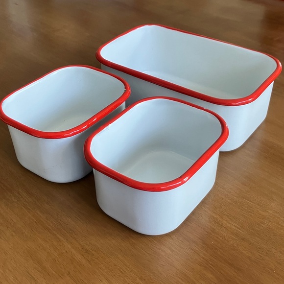Vintage | Accents | Vintage Enamelware Set | Poshmark